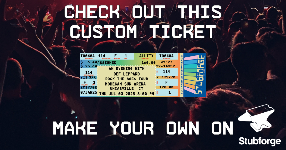 DEF LEPPARD - THU JUL 03 2025 8:00 PM 👉 A custom designed replica ...