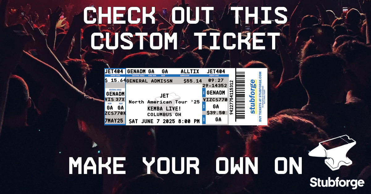 JET - SAT JUNE 7 2025 8:00 PM 👉 A custom designed replica ticket that ...